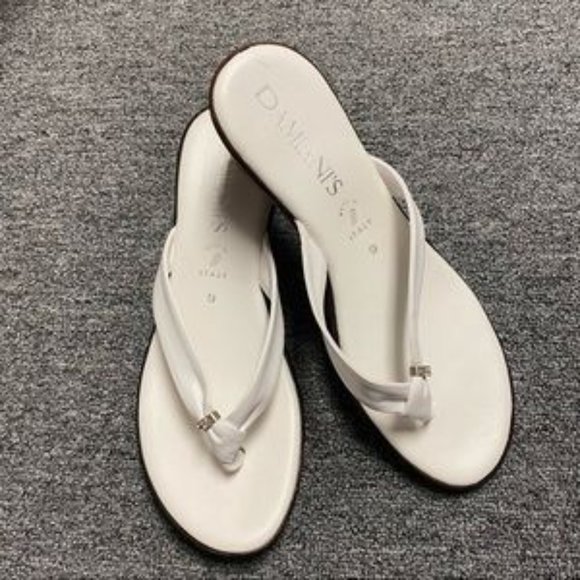 Damiani's | Shoes | Damiani Women White Wedge Sandals Size 9 | Poshmark